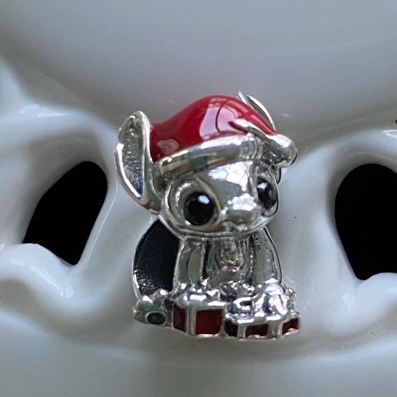 Pandora | Jewelry | Pandora Disney Stitch Christmas Charm | Poshmark